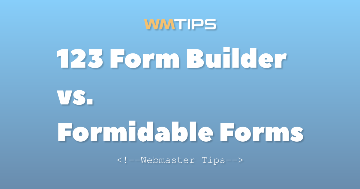 123 Form Builder vs. Formidable Forms: 2026 Market Share & Usage Comparison