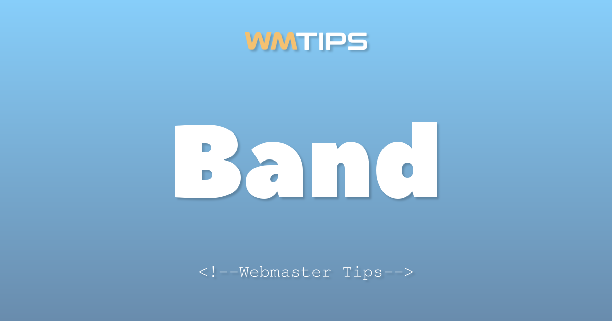 Band Market Share, Usage Statistics & Top Sites (2026)