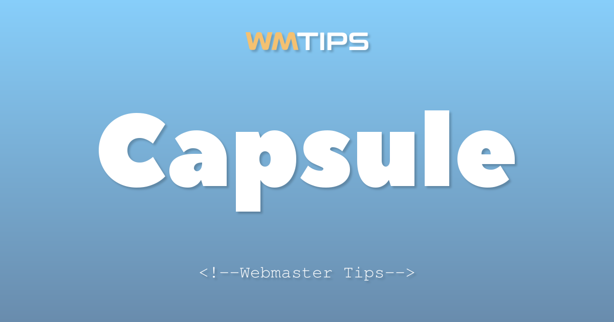 Capsule Market Share, Usage Statistics & Top Sites (2026)
