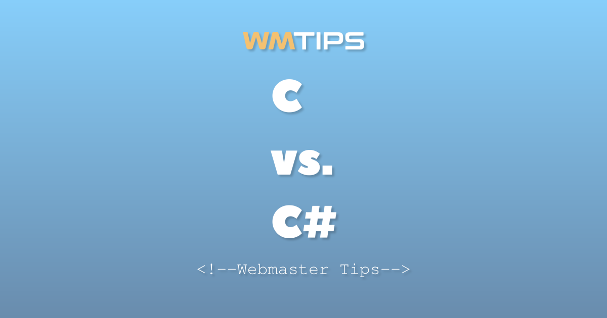 C vs. C# Usage Comparison