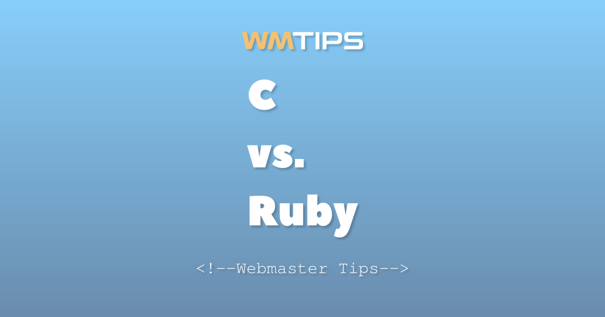 C vs. Ruby Usage Comparison