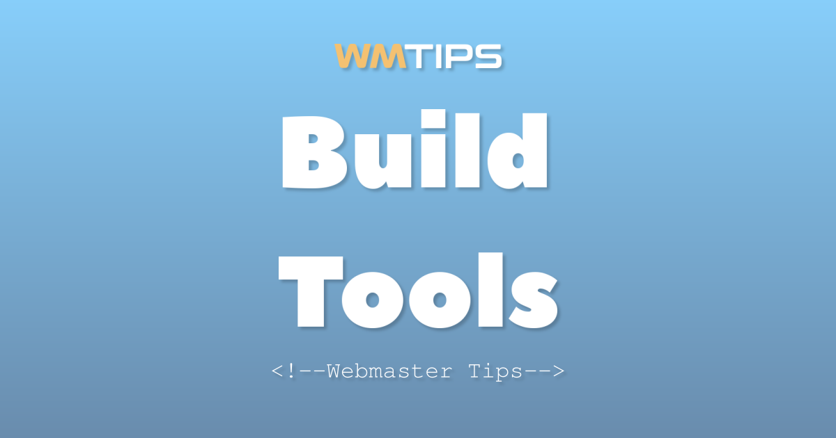 Top 25 Build Tools on the Web by Market Share (2026)