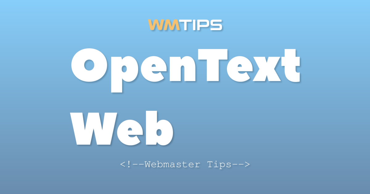OpenText Web Market Share, Usage Statistics & Top Sites (2026)