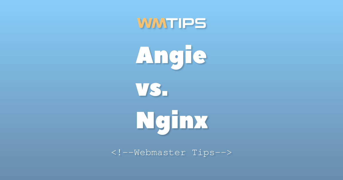 Angie vs. Nginx: 2026 Market Share & Usage Comparison