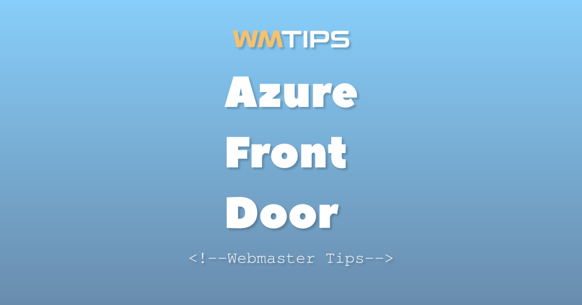 Azure Front Door Market Share, Usage Statistics & Top Sites (2026)