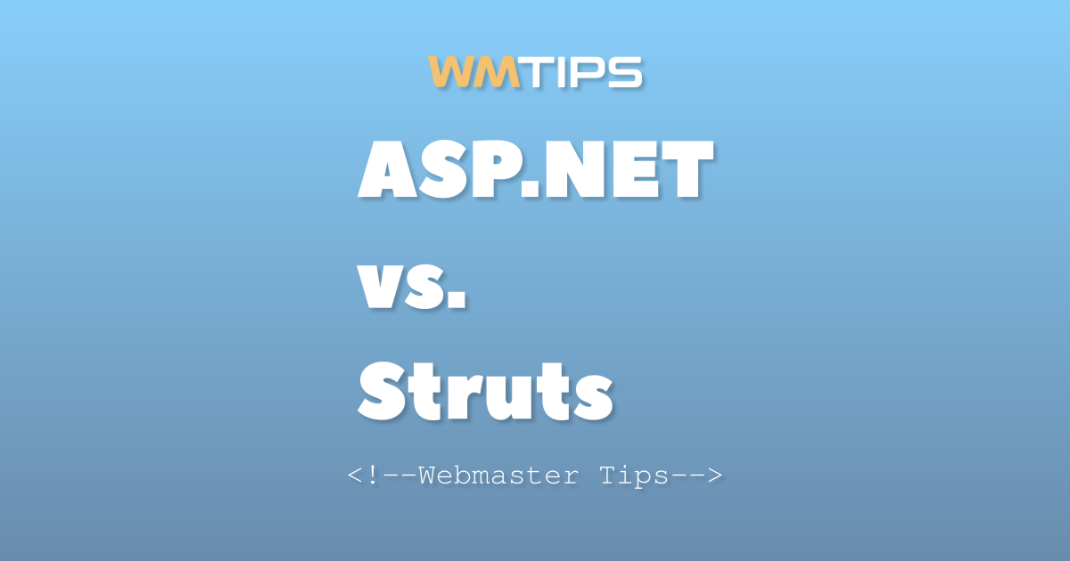 ASP.NET vs. Struts Usage Comparison