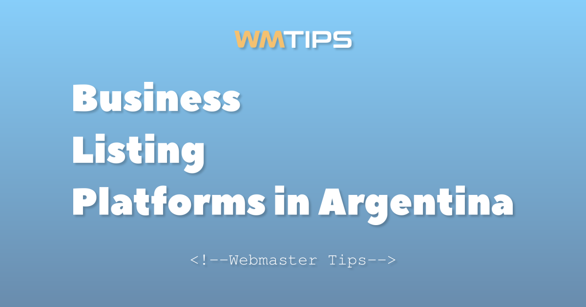 Top 4 Business Listing Platforms in Argentina by Market Share (2026)
