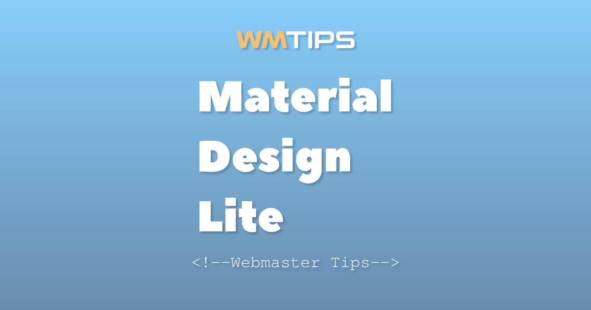 Material Design Lite Market Share & Usage Statistics (2026)