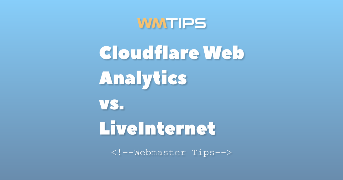 Cloudflare Web Analytics vs. LiveInternet Usage and Pricing Comparison