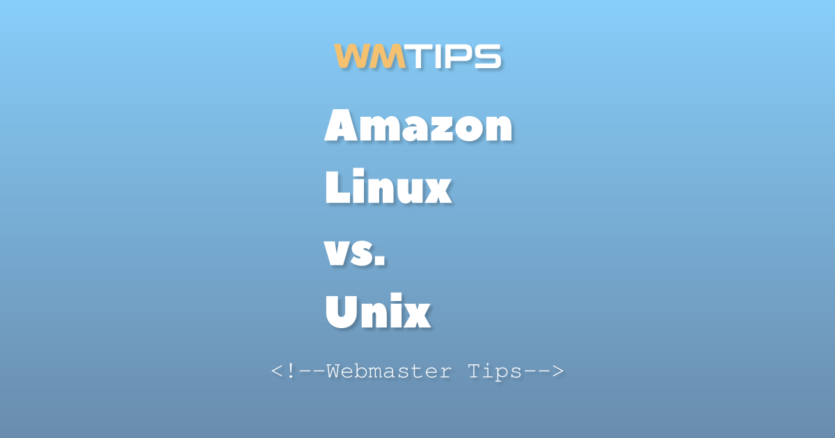 Amazon Linux vs. Unix Usage Comparison