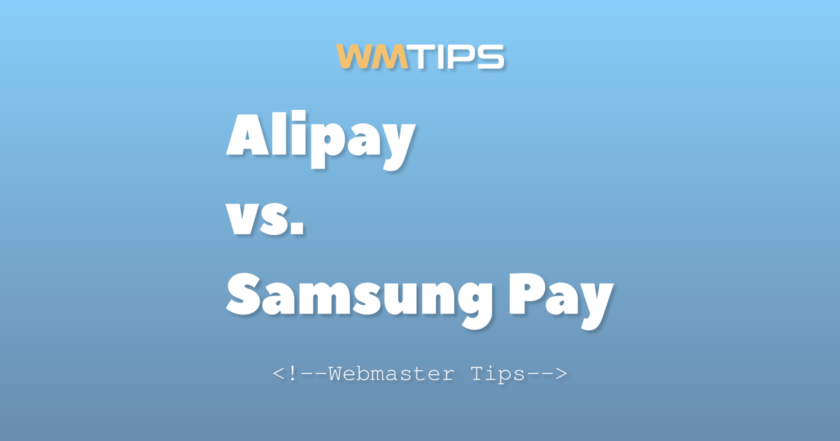 Alipay vs. Samsung Pay Usage Comparison