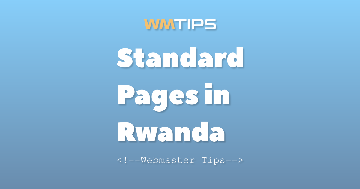 Top 22 Standard Pages in Rwanda in 2025