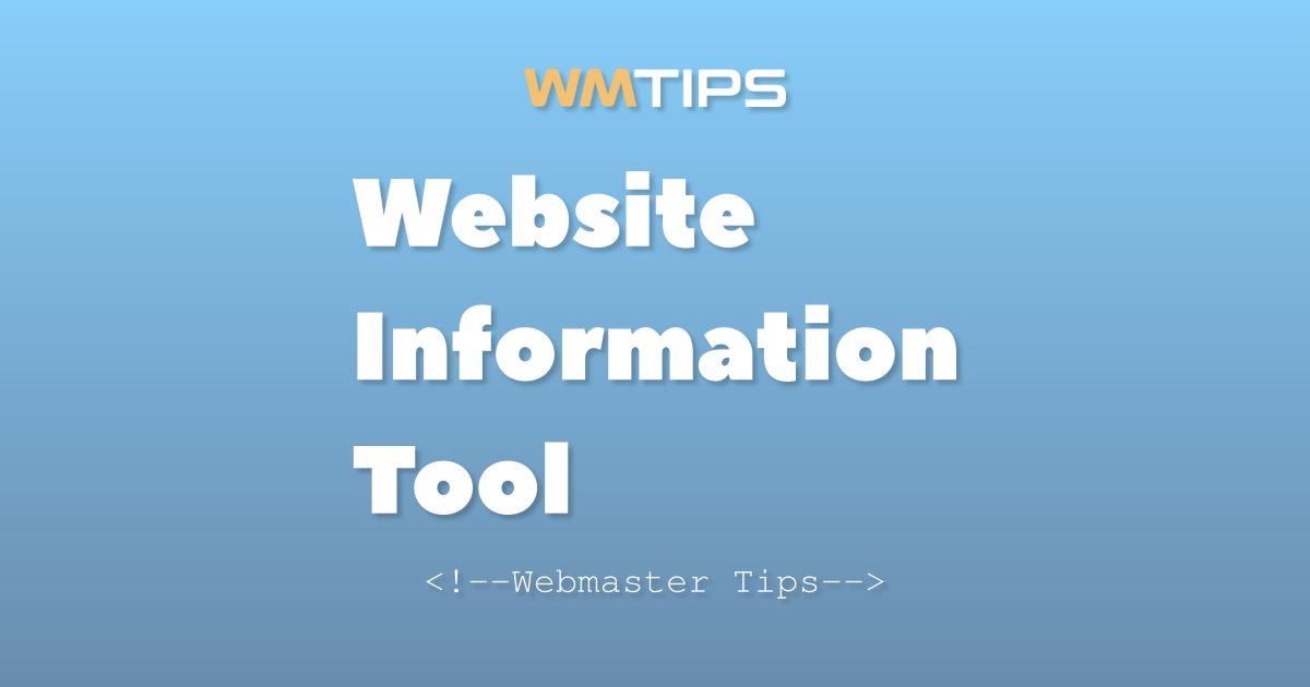 Website Information Tool: Ranking, Technologies, IP, WHOIS