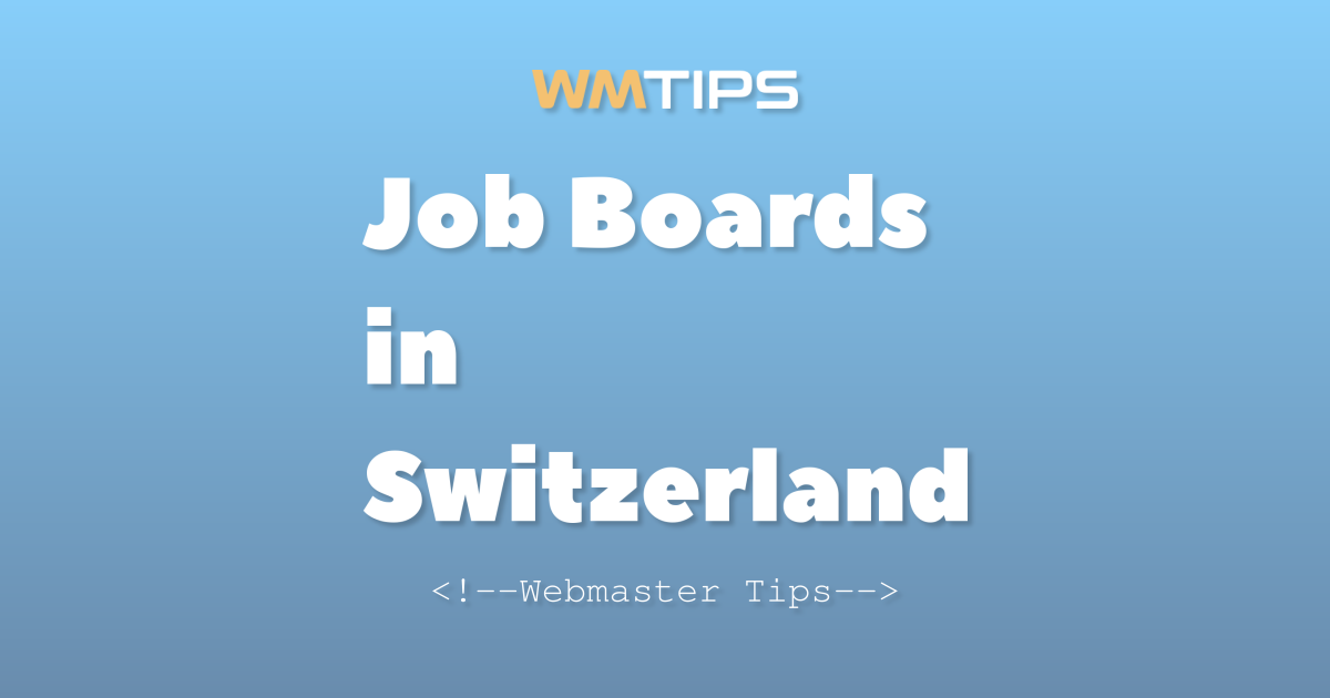 Top 7 Job Boards in Switzerland by Market Share (2026)