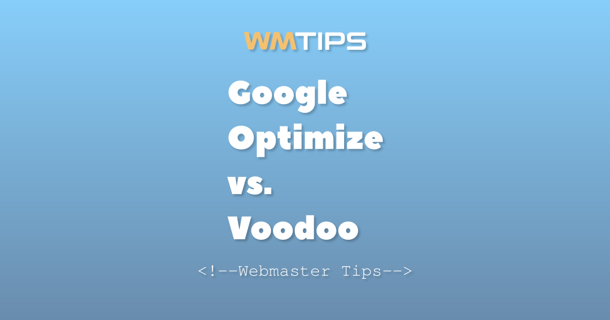 Google Optimize vs. Voodoo Usage Comparison