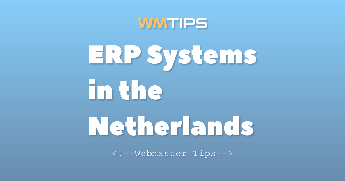 Top 4 ERP Systems on the Web in the Netherlands by Market Share (2026)