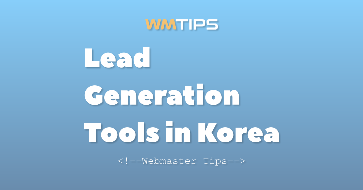 Top 14 Lead Generation Tools in Korea by Market Share (2026)