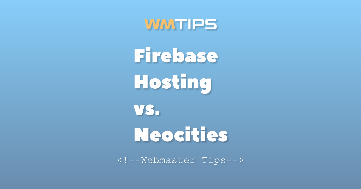 Firebase Hosting vs. Neocities: 2026 Market Share & Usage Comparison