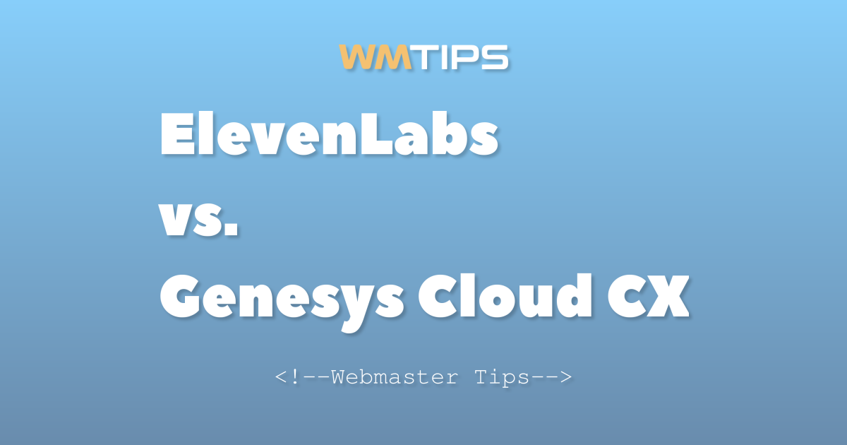 ElevenLabs vs. Genesys Cloud CX: 2026 Market Share & Usage Comparison