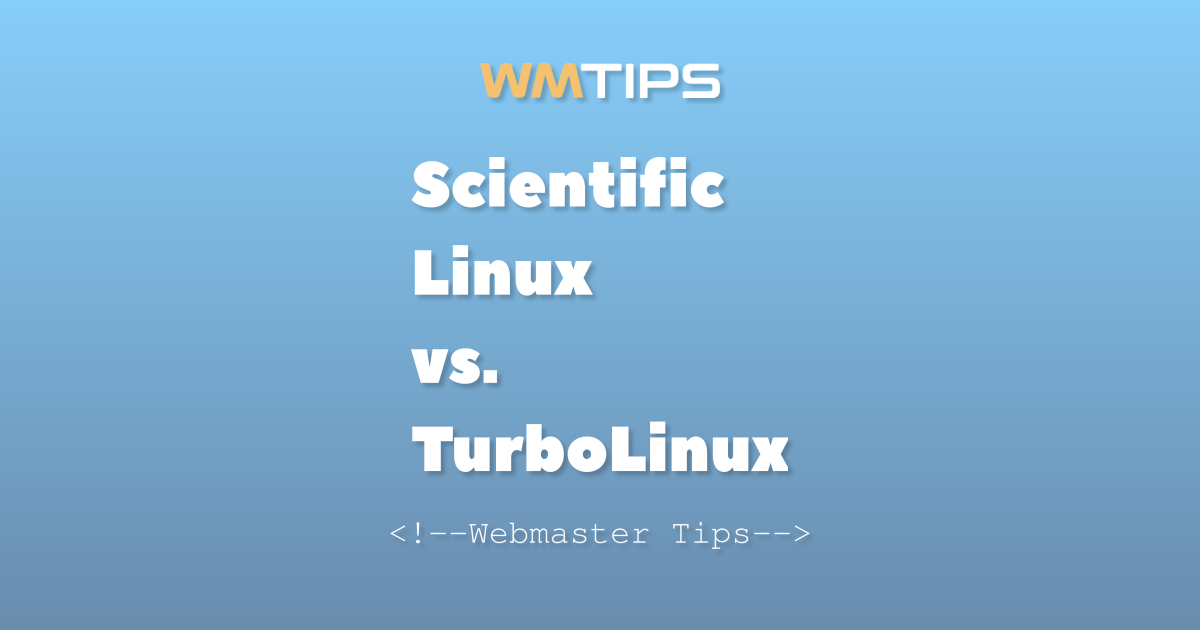 Scientific Linux vs. TurboLinux Usage Comparison