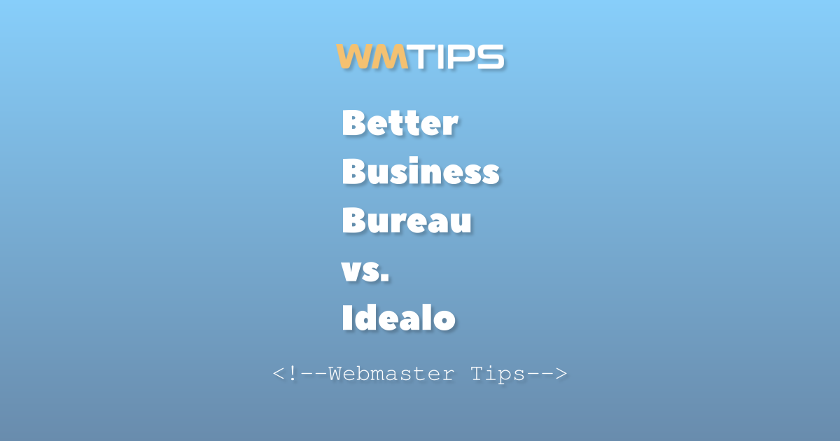 Better Business Bureau vs. Idealo Usage and Pricing Comparison